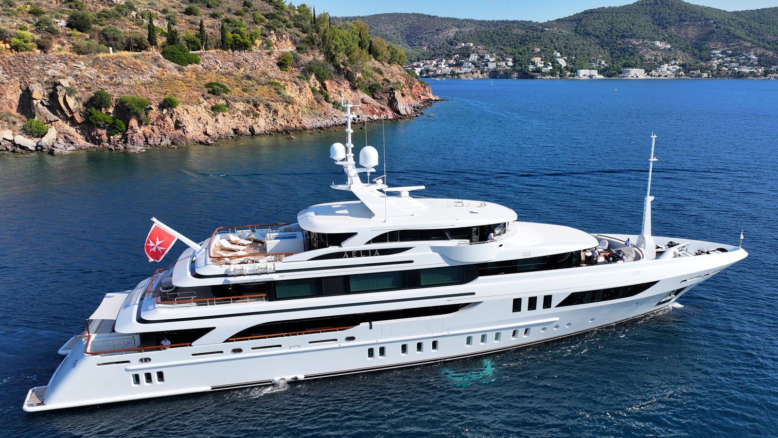 Aelia yacht (Benetti, 55.85m, 2015)